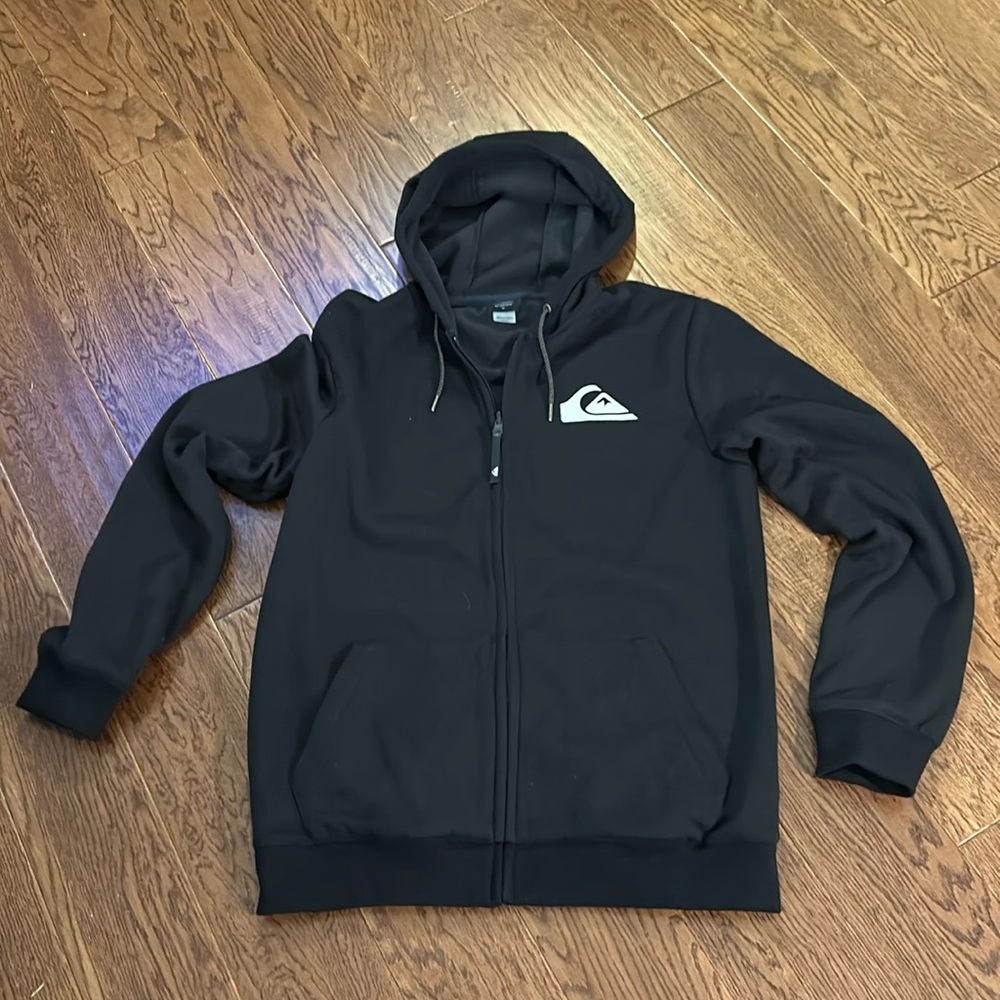 Quicksilver Black Hoodie - Gem